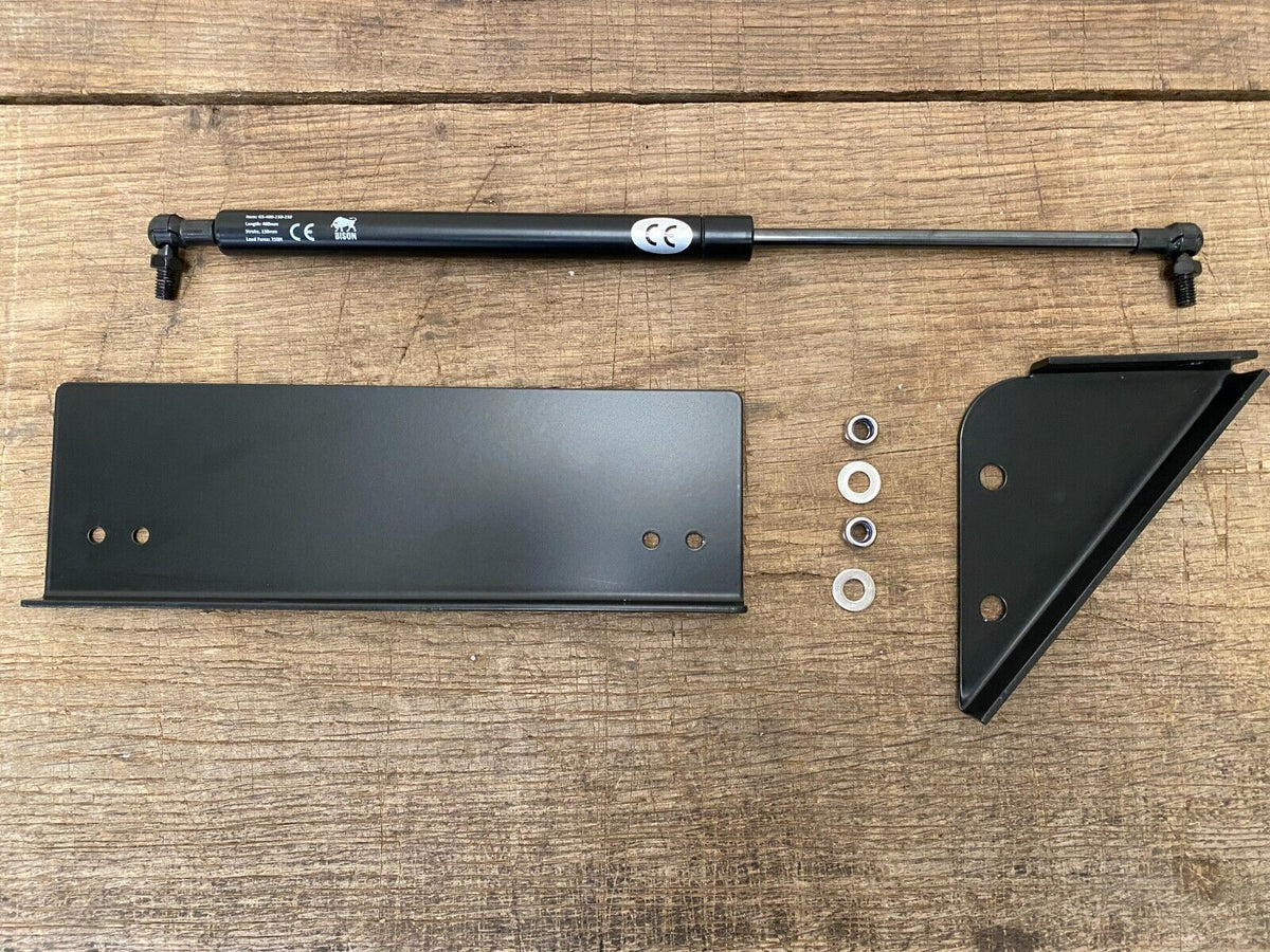 Black Stainless Steel Rear Door Top Mount Gas Strut Kit for Land Rover ...